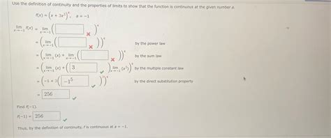 Solved Use The Definition Of Continuity And The Properties Chegg