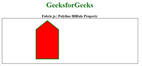 Fabric Js Polyline FillRule Property GeeksforGeeks