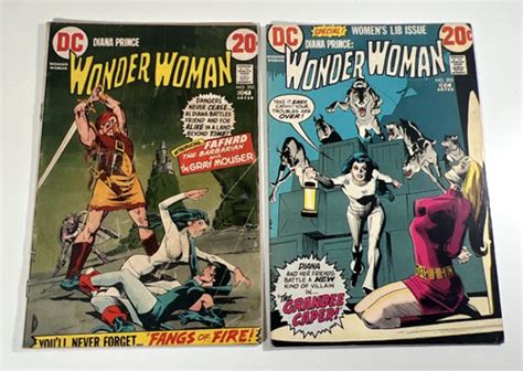 Dc Comics Wonder Woman 202 And 203 Bondage Cover 1972 Vintage Lot Key Issue Ebay