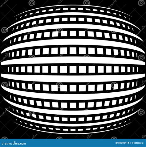 Abstract Grid With Convex Spherical Warp Effect Stock Vector Illustration Of Backdrop