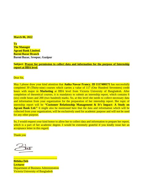 Forwarding Letter Pdf