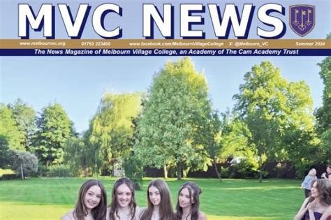 Mvc News Summer 2024 Melbourn Village College