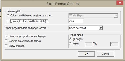 Crystal Report Export To Excel Using Php Without Excel Format Options