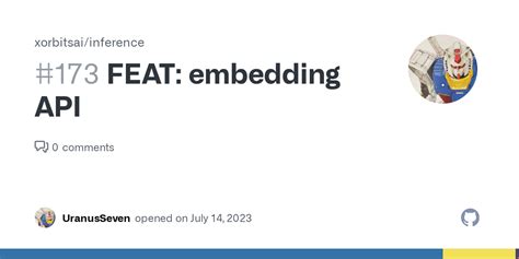 feat embedding api · issue 173 · xorbitsai inference · github