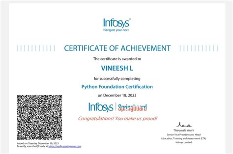 Vineesh Vl On Linkedin Infosys Python Pythonprogramming Pythondeveloper Pythondevelopment