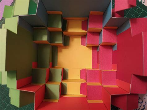 Paper Voxel Sphere 8 Steps With Pictures Instructables