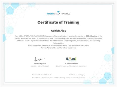 📢 Excited To Have Completed An Ethical Hacking Training Where I Learned About Information