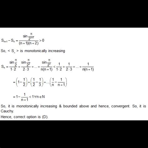 the sequence {sn} of real numbers given by