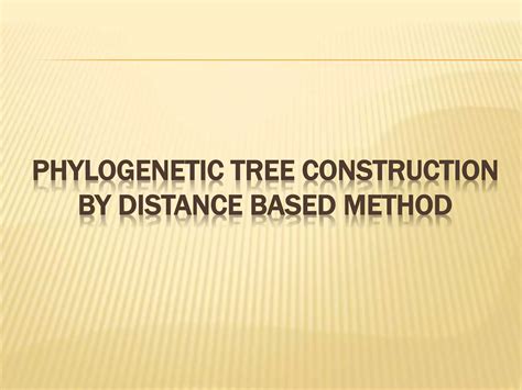 Distance Based Method Pptx