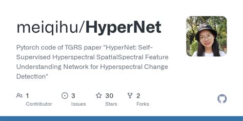 Github Meiqihu Hypernet Pytorch Code Of Tgrs Paper Hypernet Self Supervised Hyperspectral