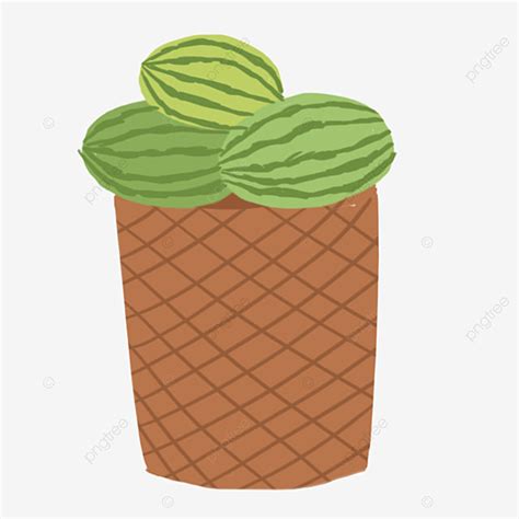 재료 수박 일러스트 바구니 자유 요소 투명 수박 바구니 그렸습니다 장식 요소 Png 일러스트 및 Psd 이미지 무료