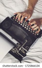 Sexy Woman Typewriter Over Royalty Free Licensable Stock Photos Shutterstock