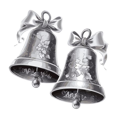 Elegant Silver Bells Clip Art Page 4 Silver Bells Vector Art Icons