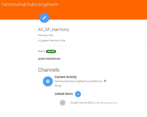 Harmony Hub Openhab2 Bindings OpenHAB Community