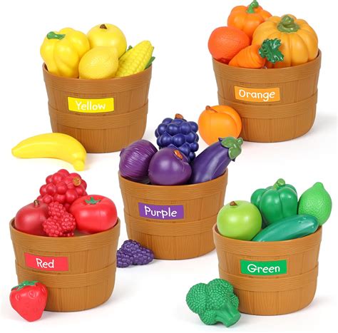 Brandclub Learning Resources Farmers Market Color Sorting Set 30 Pieces Age 18 Months