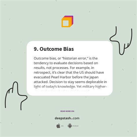 9 Outcome Bias Deepstash