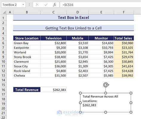 text box in excel a complete overview exceldemy