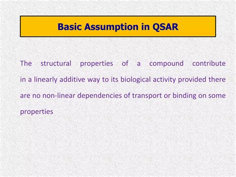 Quantitative Structure Activity Relationships Ppt