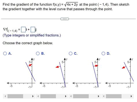 solved find the gradient of the function f x y 4x 2y at the