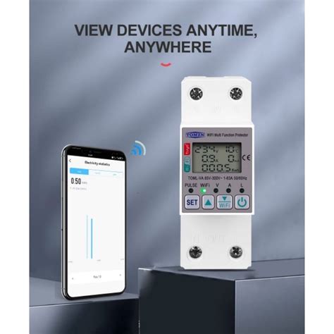 Jual Tomzn 63a 220v Wifi Kwh Meter Dengan Timer Dan Proteksi Arus Shopee Indonesia