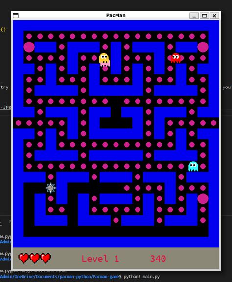 How To Make A Pacman Game With Python The Python Code