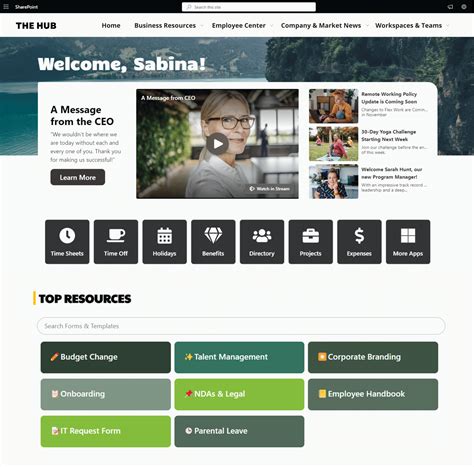 15 Modern Sharepoint Intranet Site Examples For 2024 — Origami