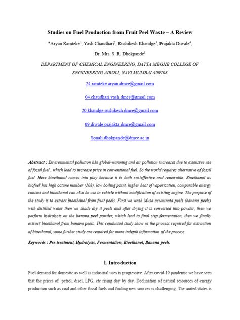 Gsj7016 Aryan Ramteke Pdf Ethanol Biofuel