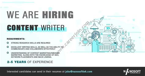 nanosoft technologies pvt ltd jobs content writer
