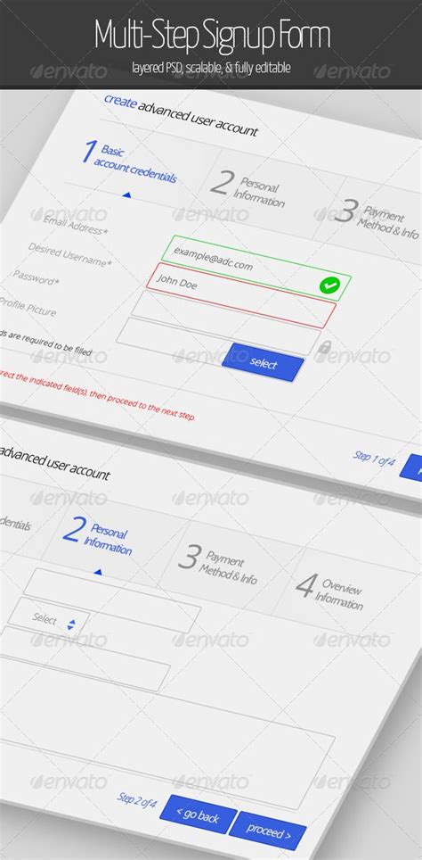 Multi Step Signup Form Web App Design Website Inspiration Website