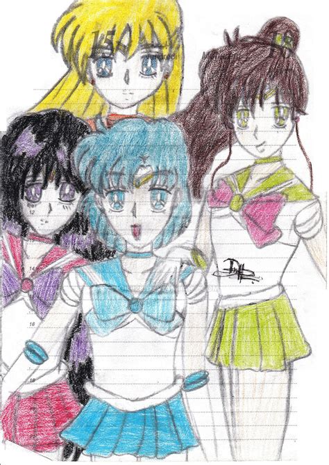 Sailor Scouts Sketch 3 By Gigi28 On Deviantart