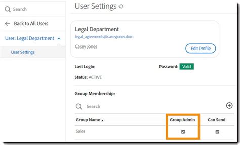 Configure The Group Administrator Permissions