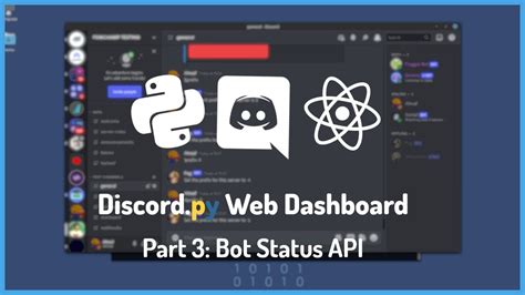 full featured discord py bot dashboard part 3 bot status api youtube