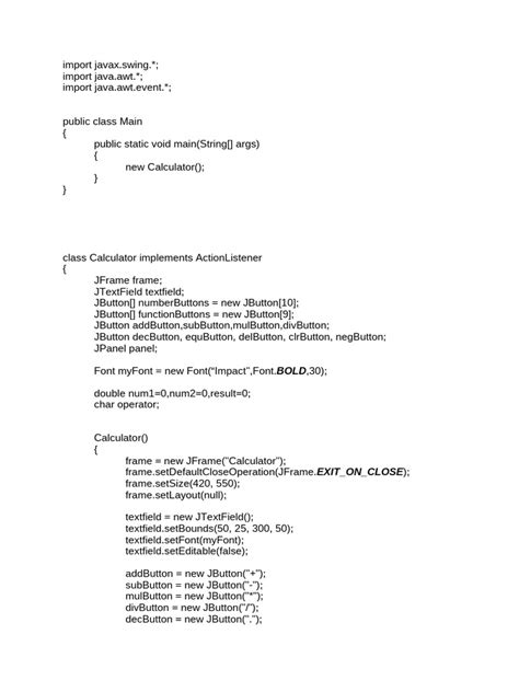 Calculator 1 Pdf Computer Programming Software Engineering