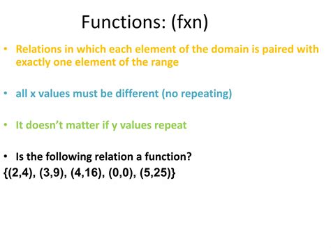 Relations And Functions Pptx