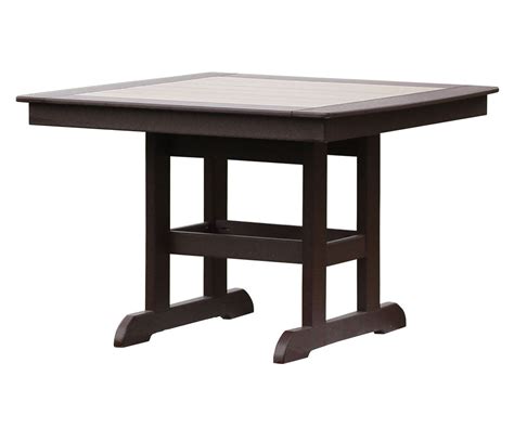 44 Square Table With Trestle Legs Shore Casual Furniture