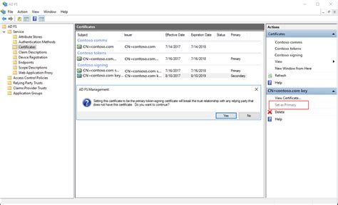 Obtain And Configure Token Signing And Token Decryption Certificates For Ad Fs Microsoft Learn