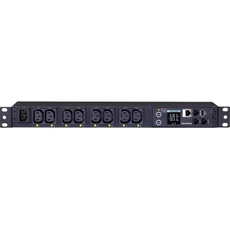 Cyberpower Pdu81004 100 120 Vac 15a Switched Metered By Outlet Pdu 8 Outlets 10 Ft Iec 320