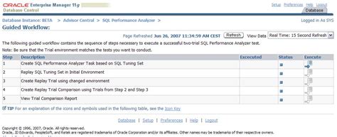 Dbconsole 11g Part 2 Using The Sql Performance Analyzer