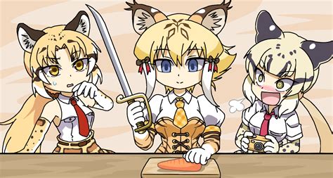 Smilodon And Clouded Leopard Kemono Friends Drawn By Srd Srdsrd01
