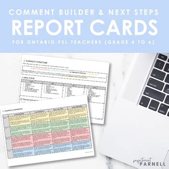 Report Card Comment Builder Next Steps For FSL Teachers Grades To