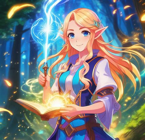 Female Elf 045 Wizard By Zarodas On Deviantart