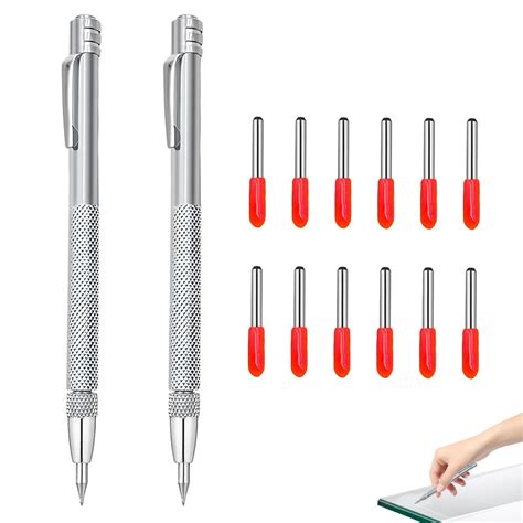 Etching Scribe Tool 2 Pack Metal Scribe Tools With Magnet And 10 Replacement Tips Tungsten