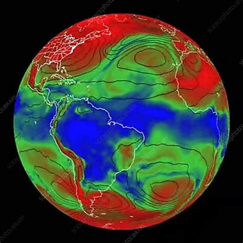 Global Forecast System Data Stock Video Clip K0027346 Science