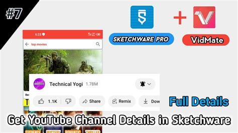 How To Get YouTube Channel Details In Vidmate For Sketchware Pro Part YouTube