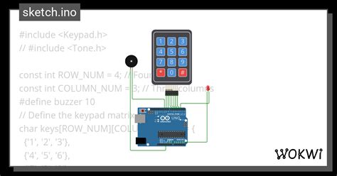 Keypad Lock Wokwi Esp32 Stm32 Arduino Simulator