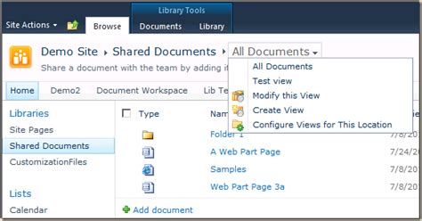 Sharepoint 2010 Missing View Dropdown Mike Smiths Tech Training
