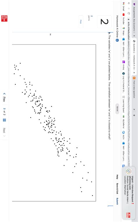 Solved Pts Each A The Variables X And Y Are Chegg