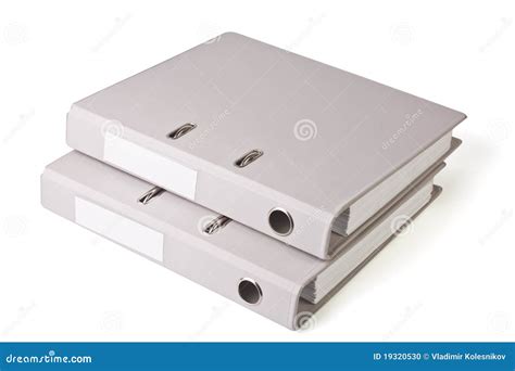 Two Folder Stock Photo Image Of Binders Objects Documents