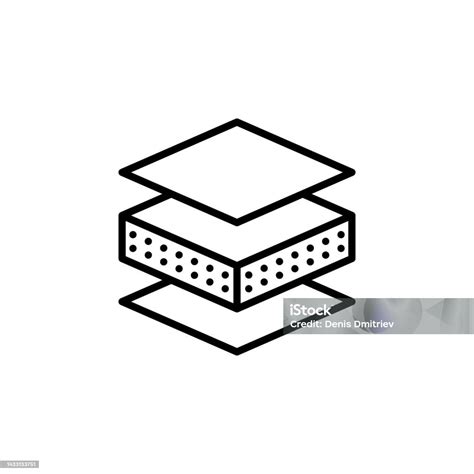 layers vector icon three levels vector sign in simple style isolated on