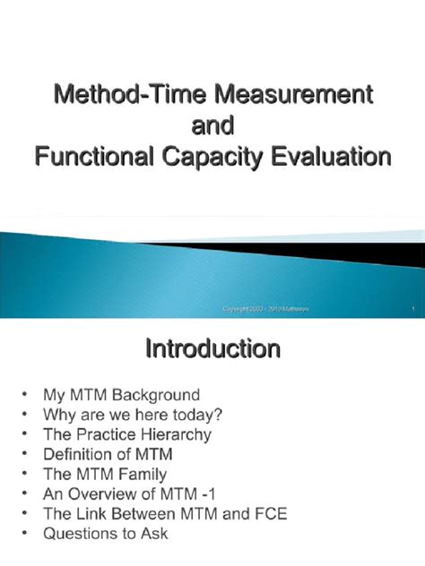 method time measurement pdf